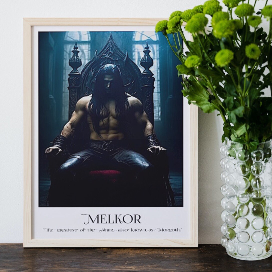 Melkor Morgoth Fantasy Poster for Tolkien Fan Silmarillion Art Lord of ...