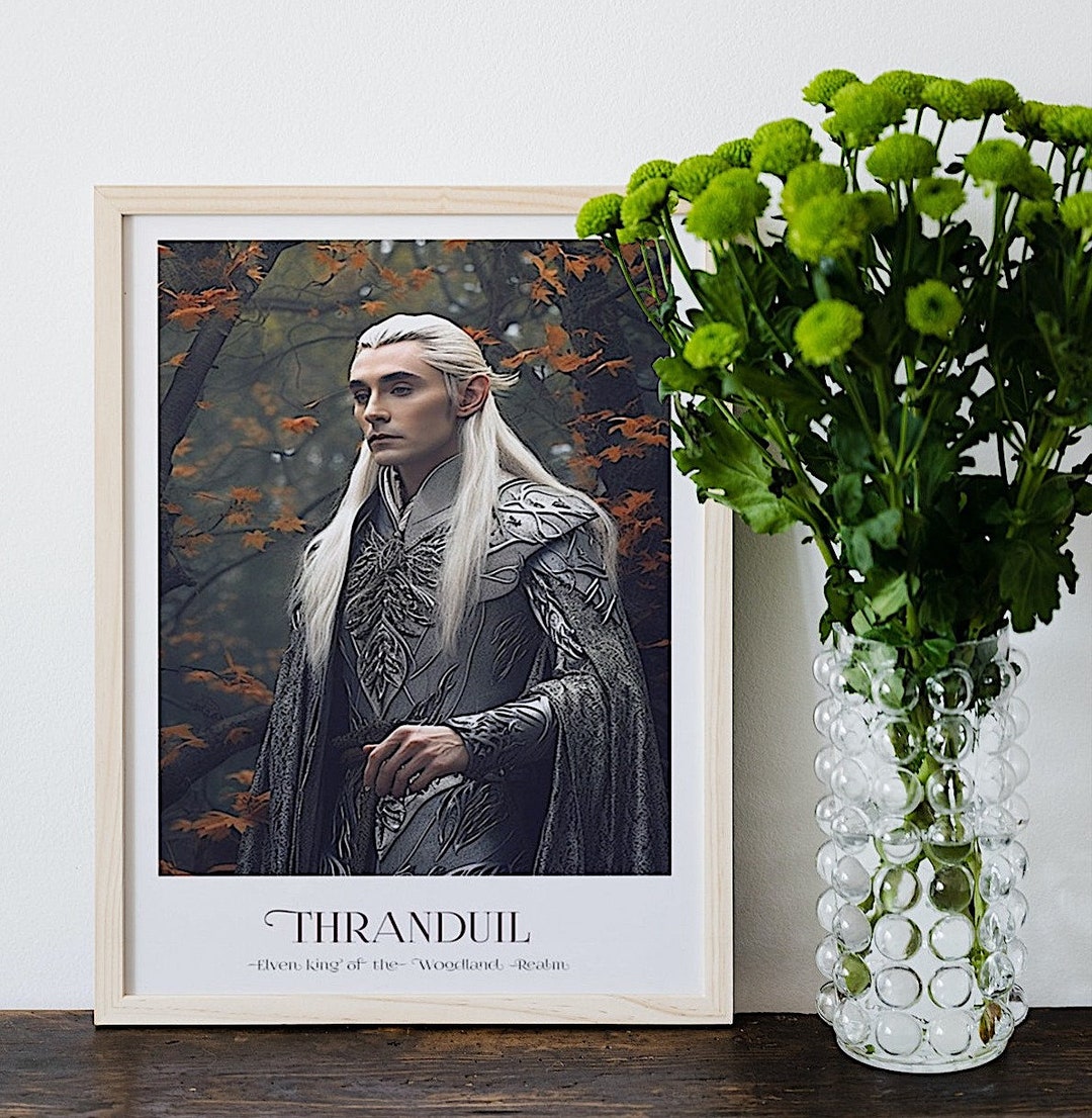 Thranduil Travel Poster Silmarillion Inspired, Tolkien Fan, Middle Earth Art, Lord of the Rings ...