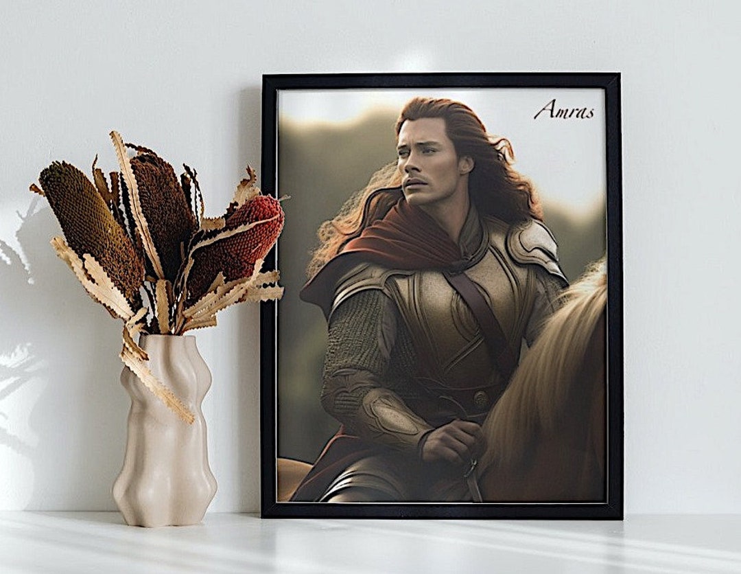 Amras Framed Poster Silmarillion Inspired, Tolkien Fan, Middle Earth ...