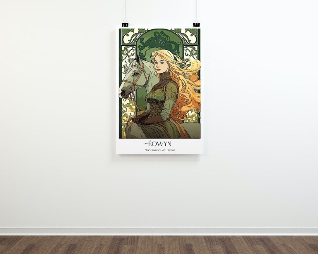 Eowyn Fantasy Poster for Tolkien Fan Silmarillion Art Lord of the Rings ...