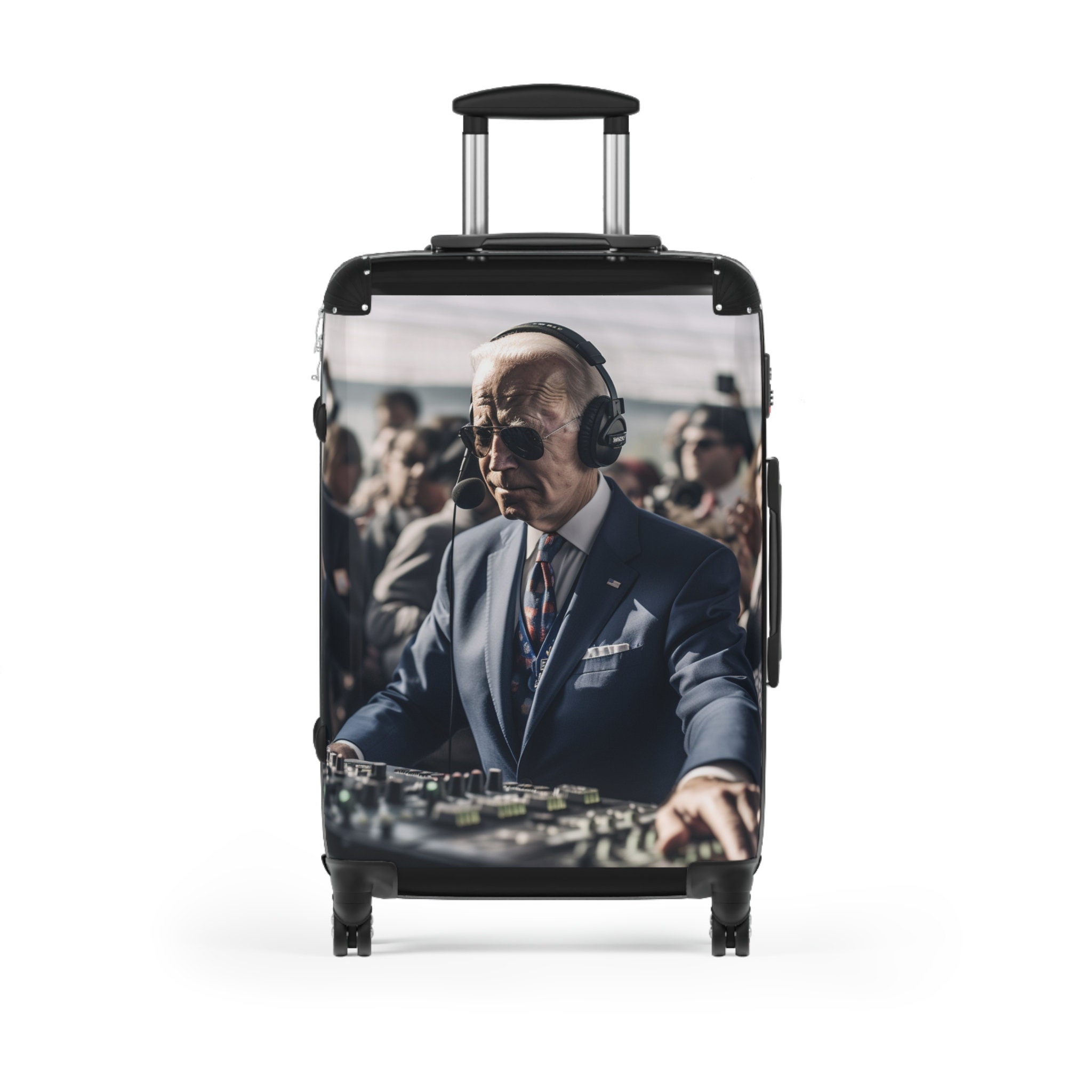 Grey Elegant Suitcase DJ Inspired Custom Suitcase Suitcase With Wheels ...