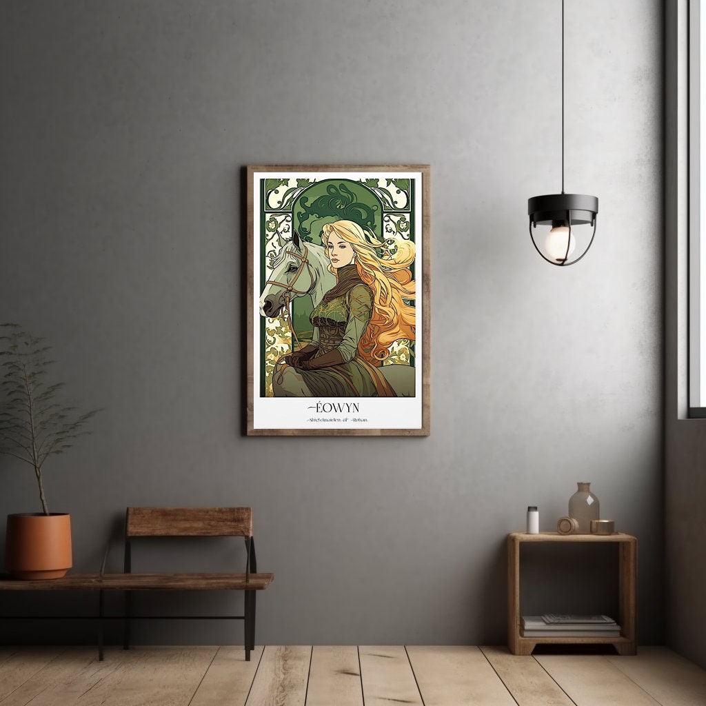 Eowyn Fantasy Poster for Tolkien Fan Silmarillion Art Lord of the Rings ...