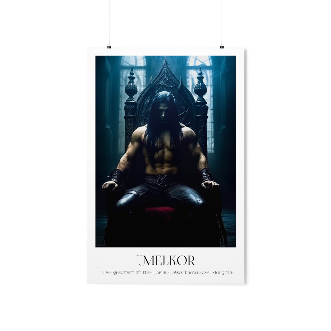 Melkor Morgoth Fantasy Poster for Tolkien Fan Silmarillion Art Lord of ...