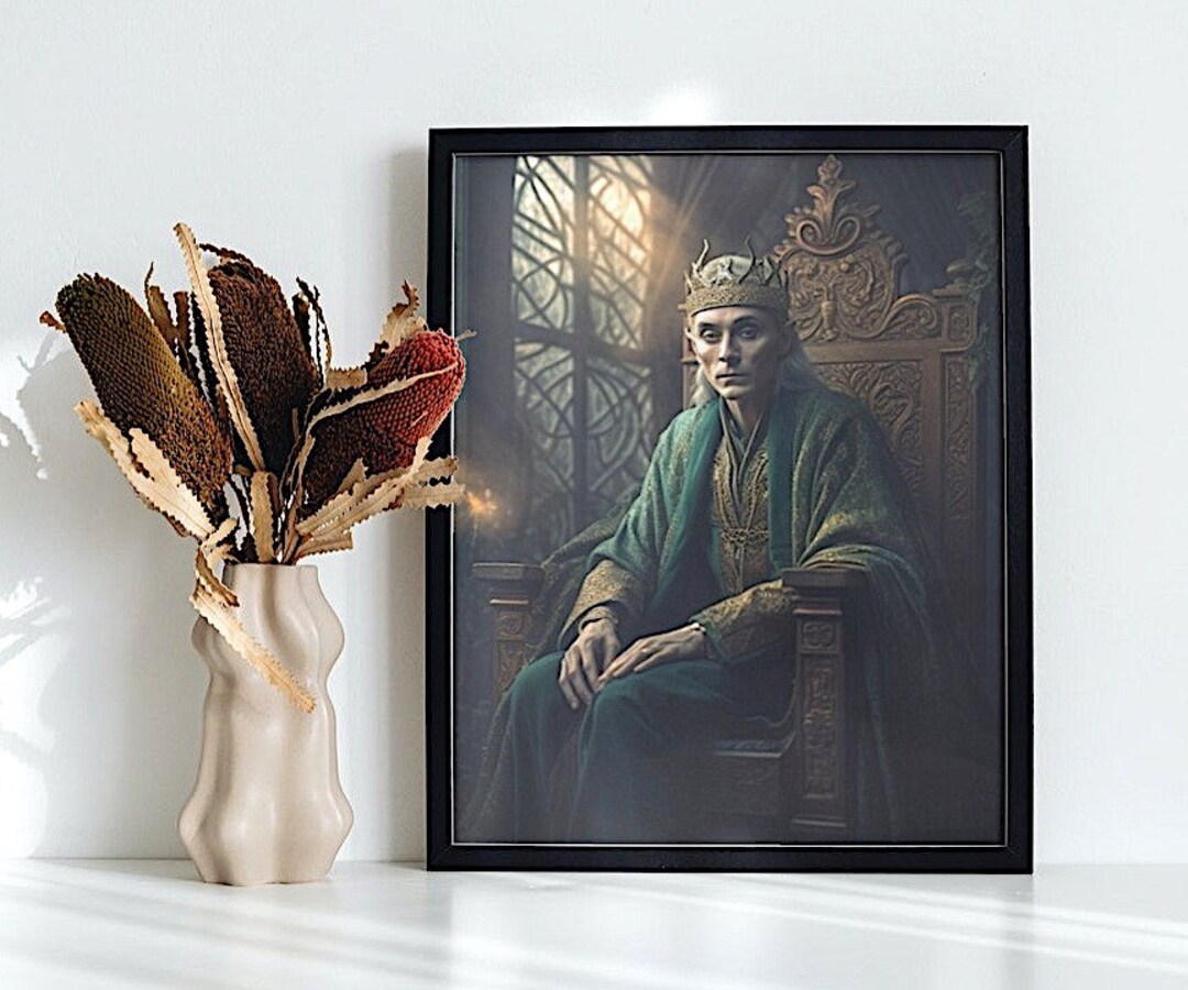 Thingol Framed Poster Silmarillion Inspired, Tolkien Fan, Middle Earth ...