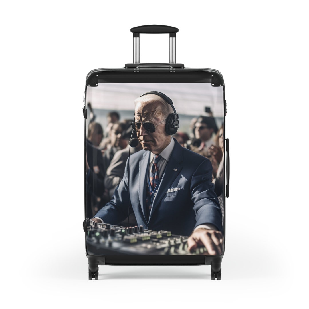 Grey Elegant Suitcase DJ Inspired Custom Suitcase Suitcase With Wheels ...