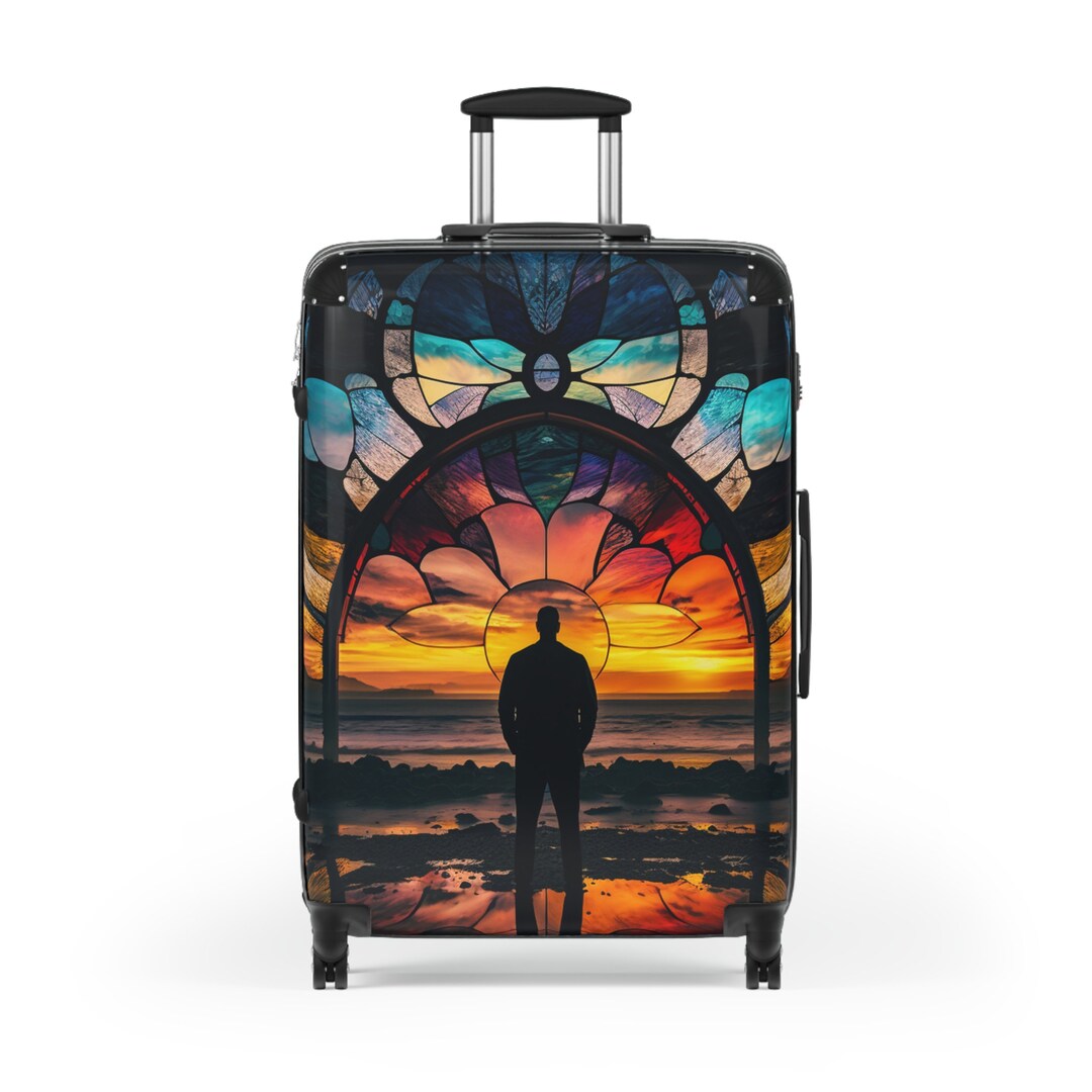 Travel Suitcase Sunset Inspired Custom Suitcase Suitcase With Wheels ...
