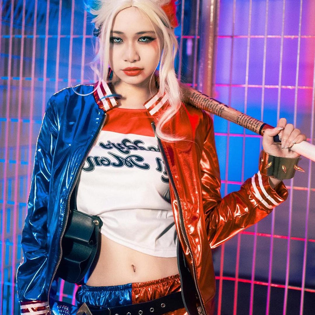 Joker Girl COS Costumes, Harley Quinn COS, Harleen Frances Quinzel ...