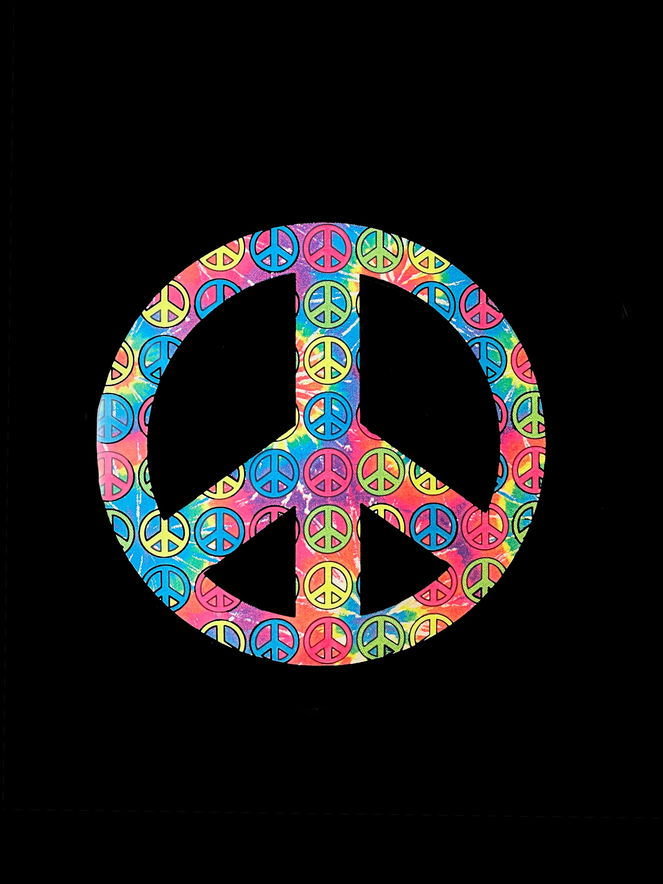 Tie Dye Peace Sign T-shirt - Etsy