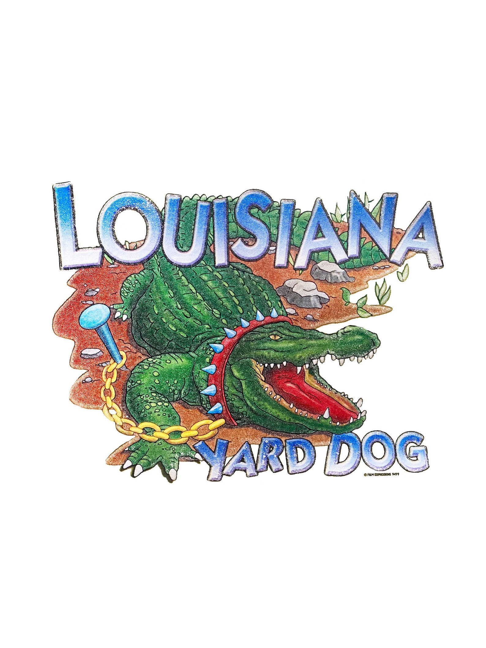 Louisiana Yard Dog Gator T-shirt - Etsy