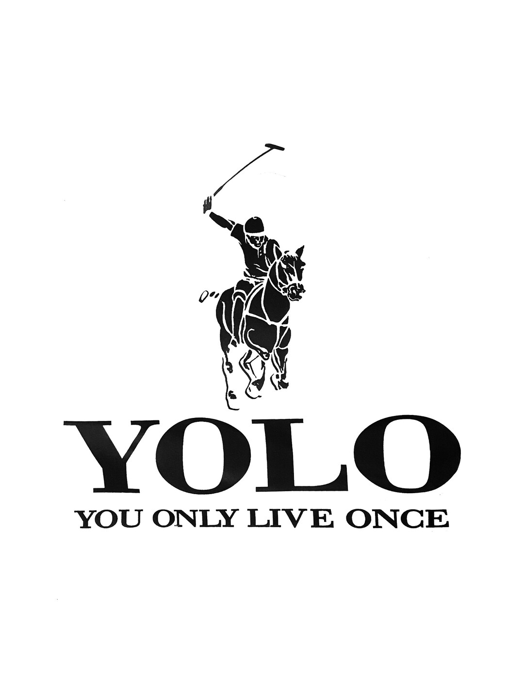 Yolo Polo T-shirt - Black - Etsy