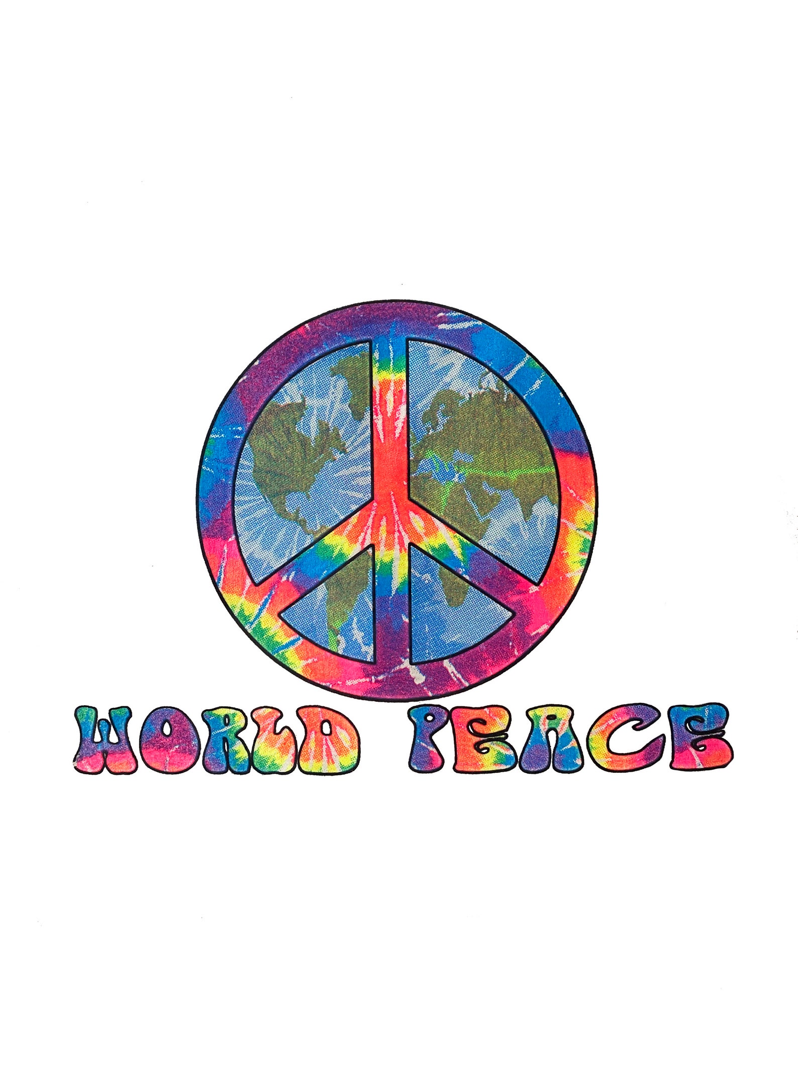 Tie Dye Peace Sign and Smiley Face T-shirt - Etsy