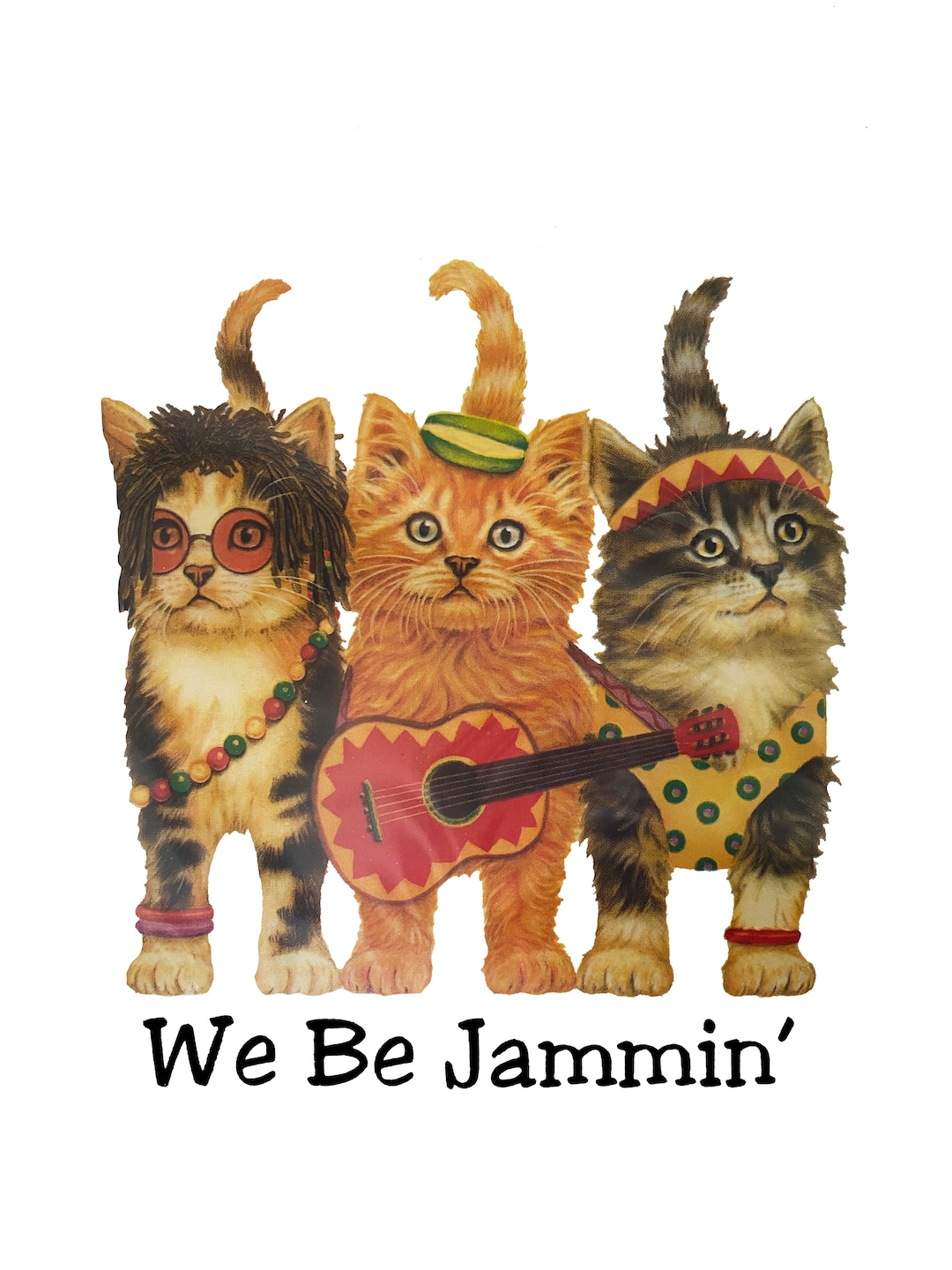 We Be Jammin' Cat T-shirt - Etsy