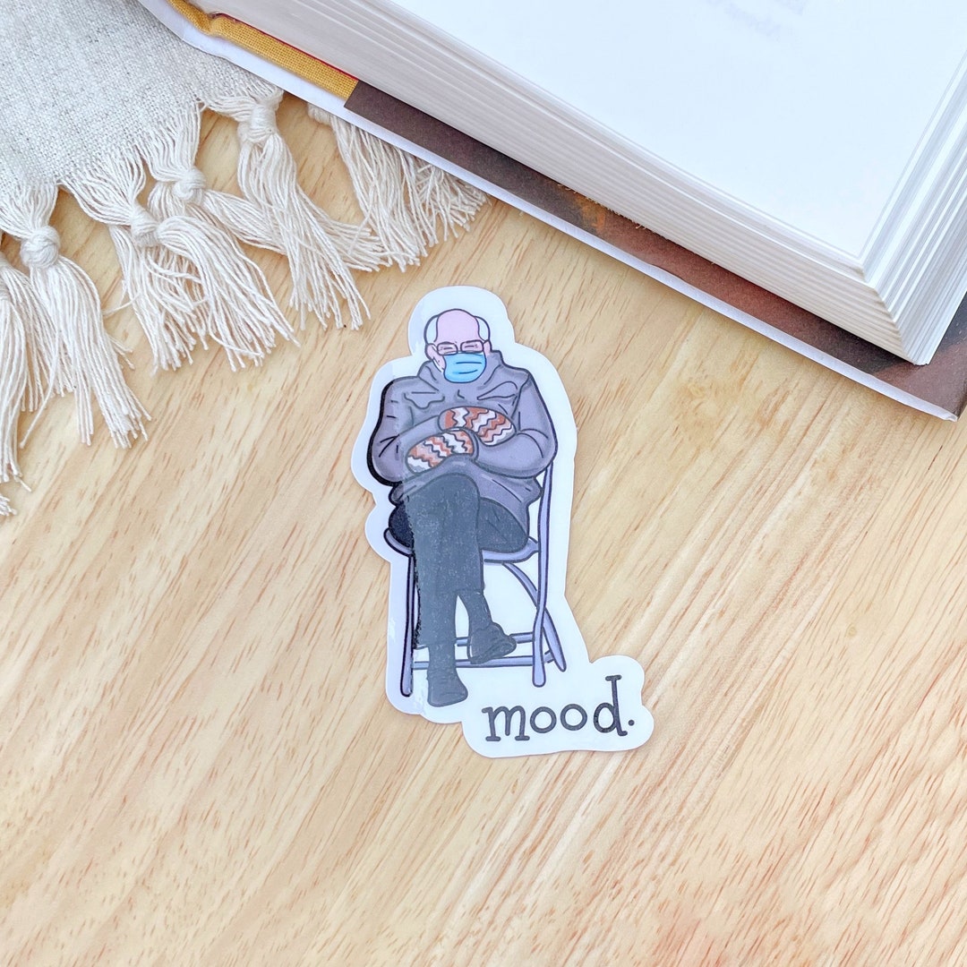 Bernie Mittens Meme Sticker Mood Stickers Bernie Stickers Meme Stickers ...