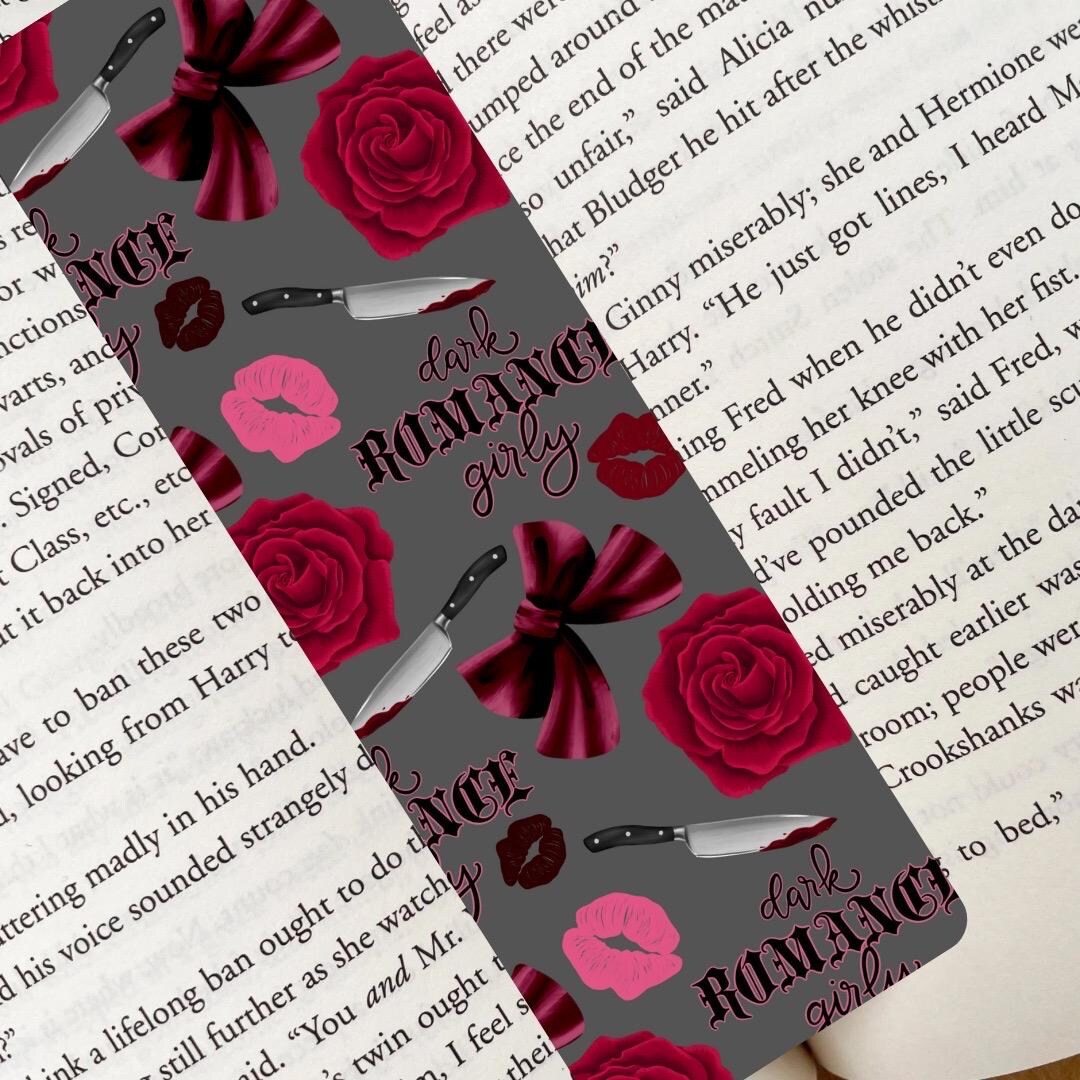 Dark Romance Laminated Bookmark | Unique Accessory for Bookworms ...