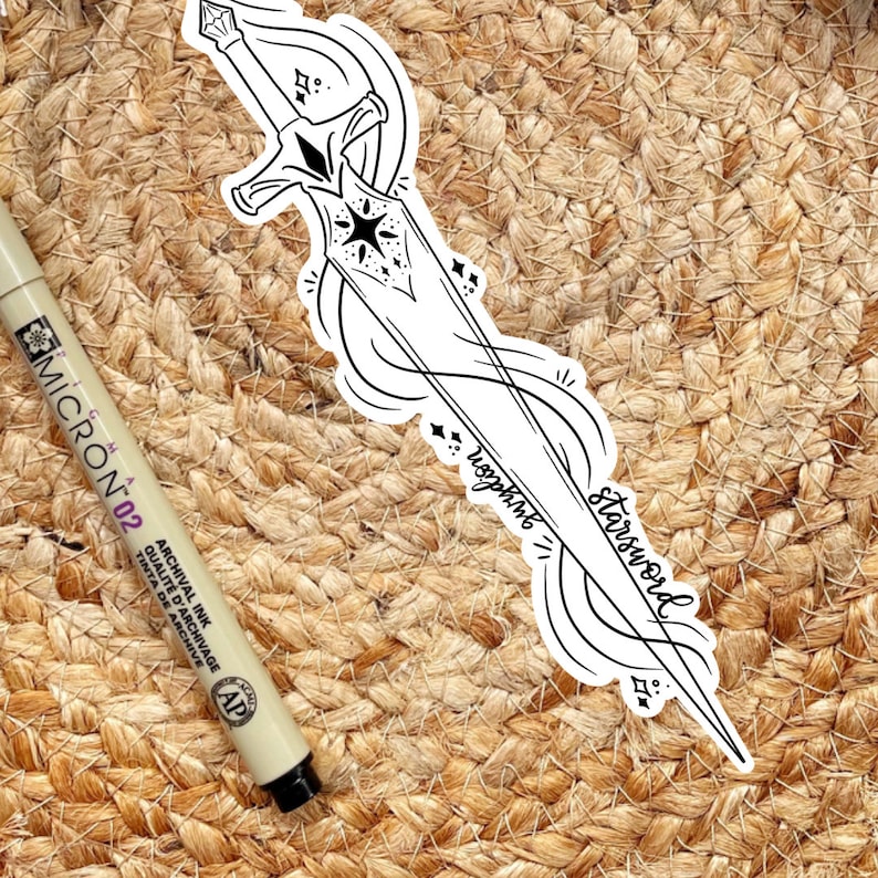 Fantasy Sword Stickers: ACOTAR Bookish Romantasy Merch - Etsy