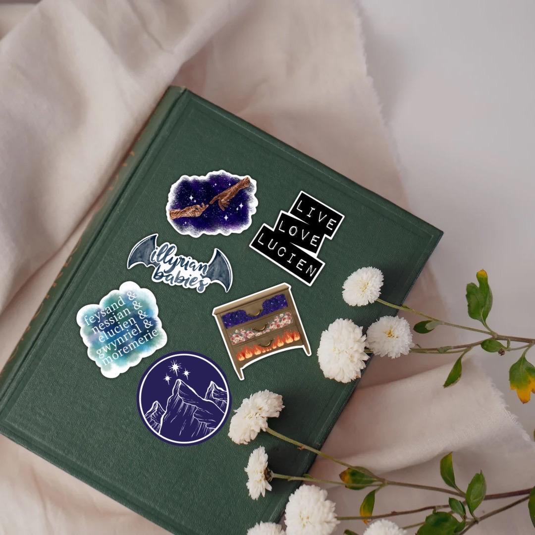 ACOTAR Sticker Bundle for SJM Fans and Readers Bookish Sticker Pack - Etsy