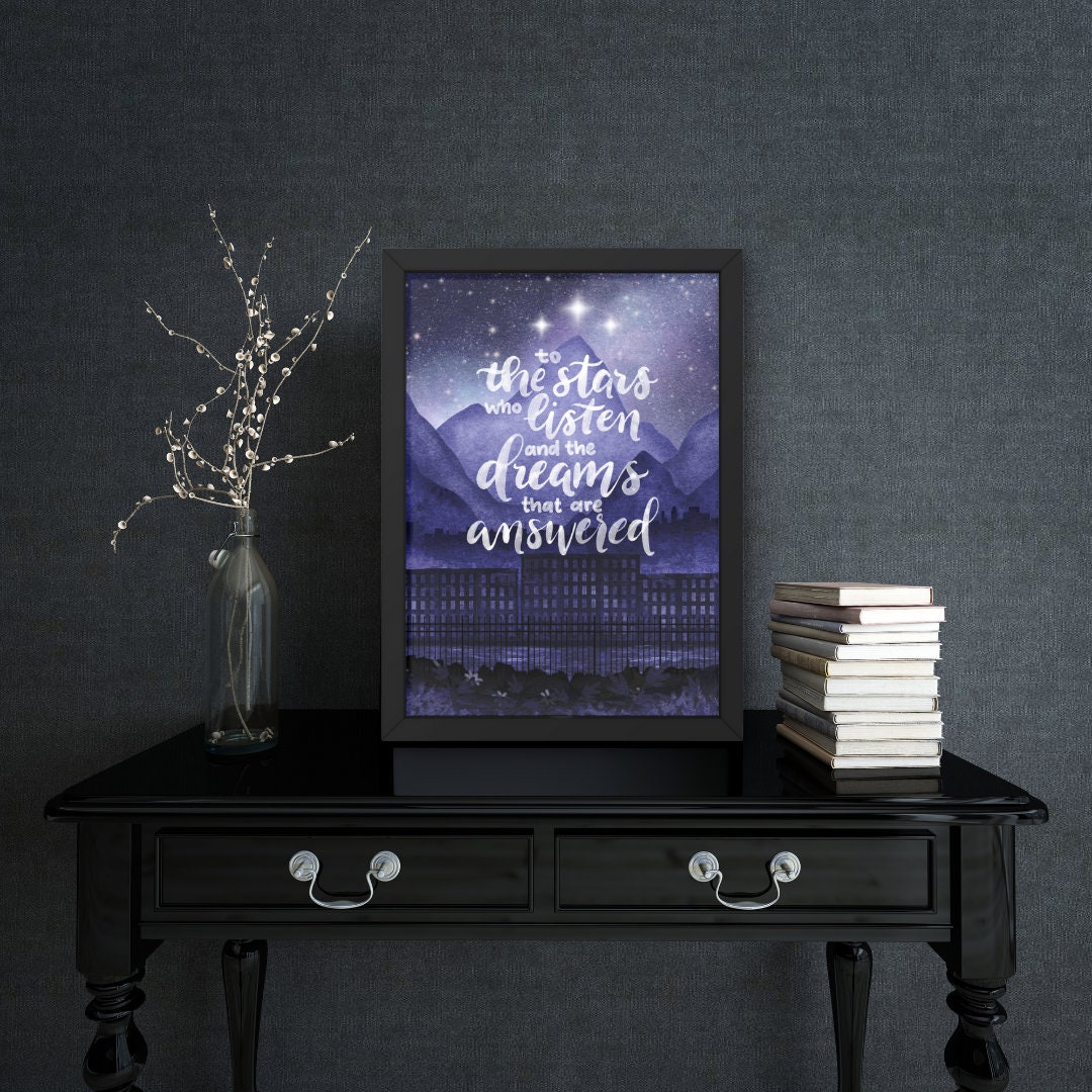 ACOTAR Book Quote Printable Art by Sarah J Maas | Feyre Rhysand Wall ...