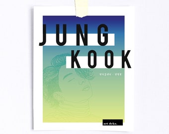 Bts Gradient Poster - Etsy