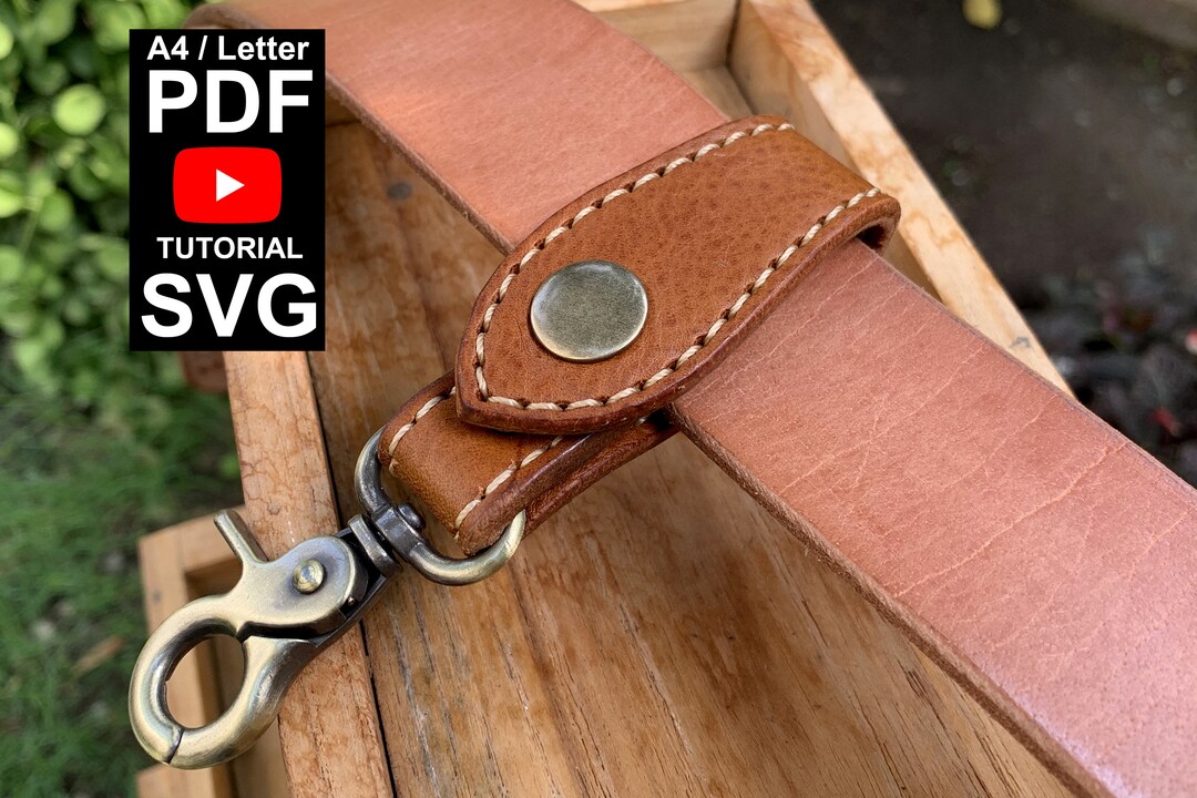 Keychain Belt Key Hanging Leather PDF Pattern Template - Etsy