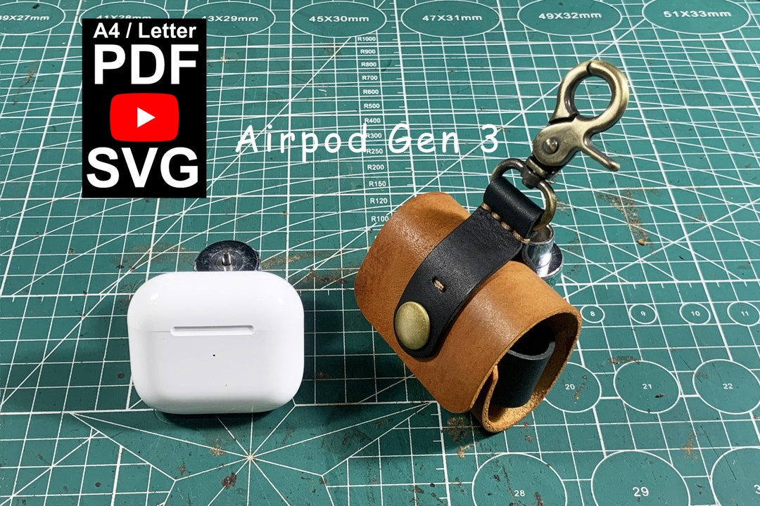 Leather Airpods Case Gen3 PDF Pattern Template SVG File - Etsy