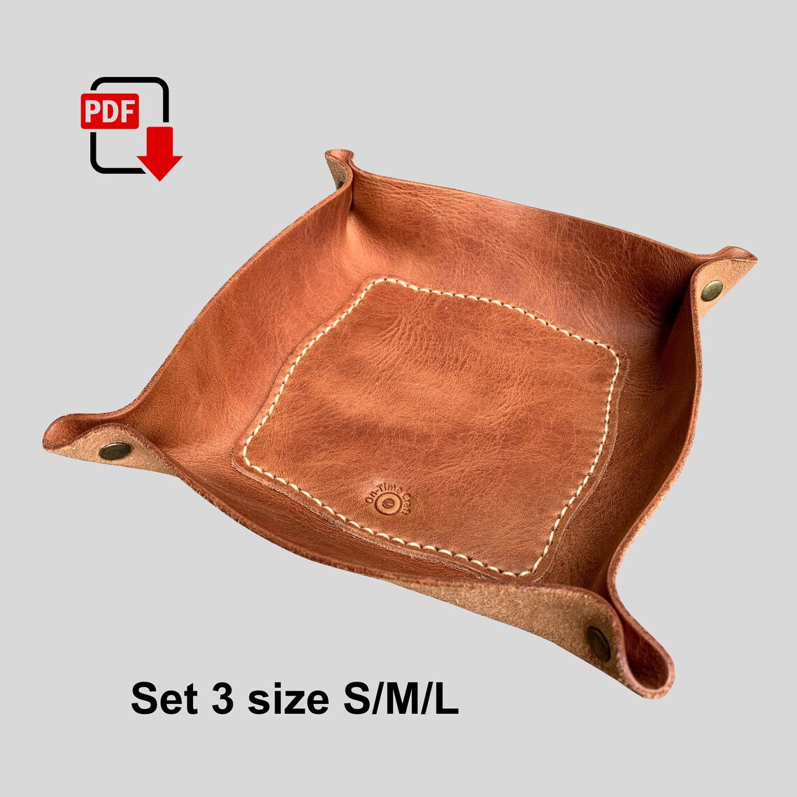 Leather Tray Valet Pattern 3 Size Pattern Digital Template PDF - Etsy