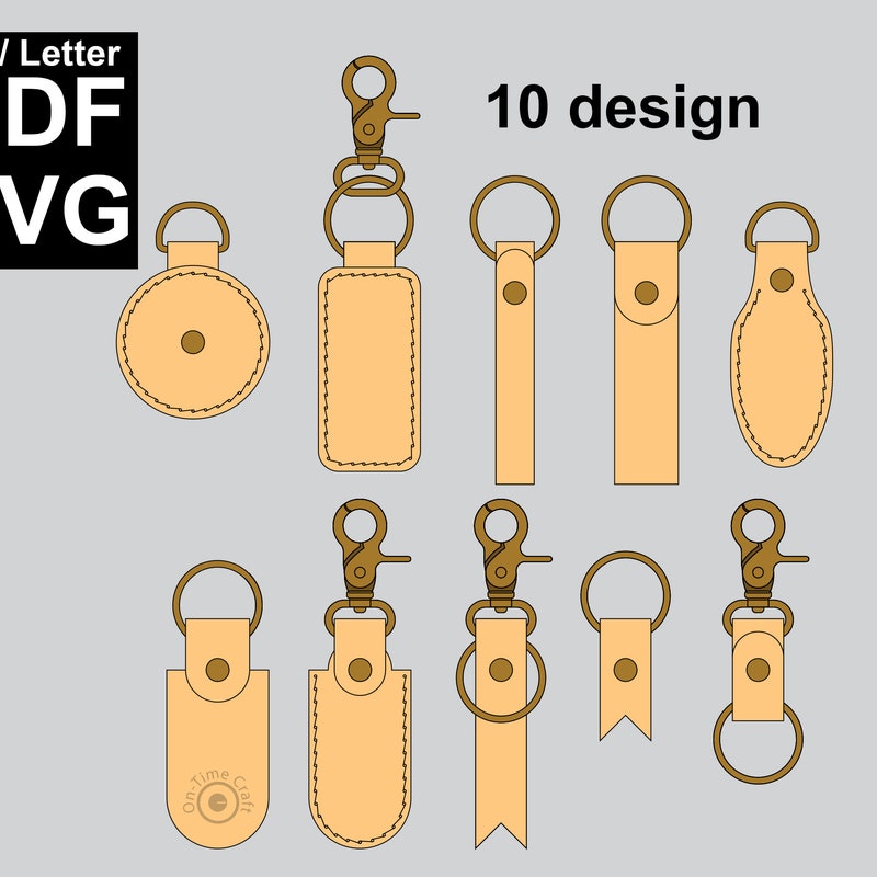 Leather Keychain Pattern - Etsy
