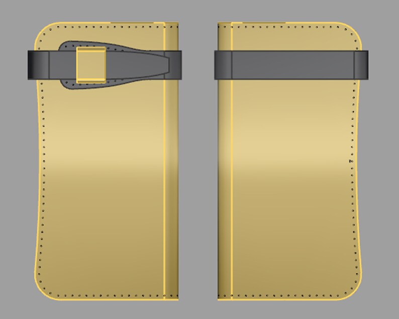 Trucker Wallet Template PDF Pattern Handstitching Biker Wallet - Etsy