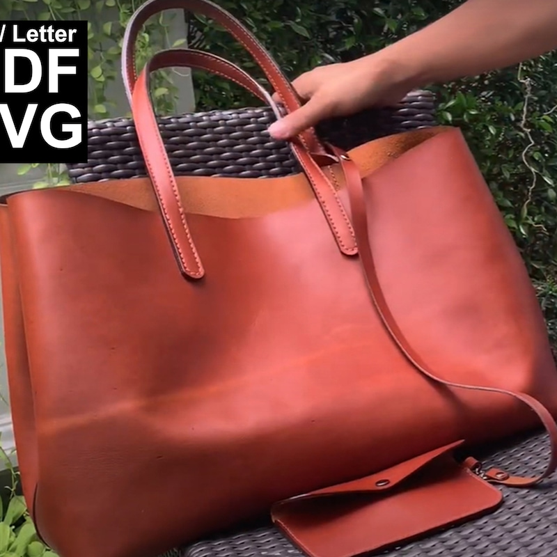 Leather Tote Pattern - Etsy