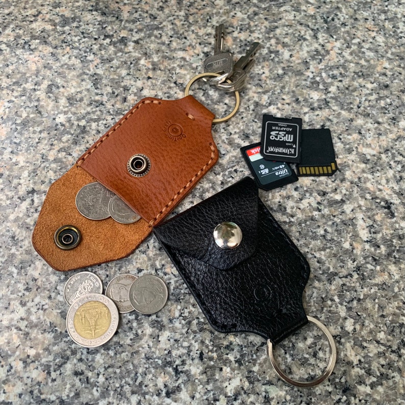 Coin Pouch Memory Card Key Tag Keychain and Wire Strap Holder - Etsy