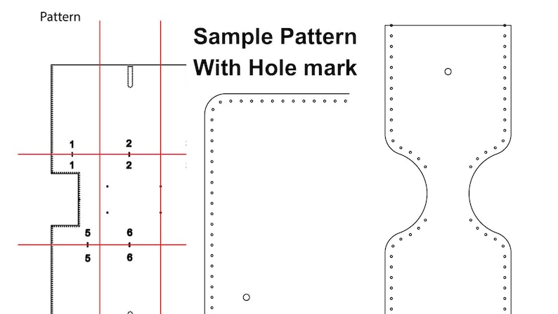 Card Holder PDF Pattern Template | Etsy