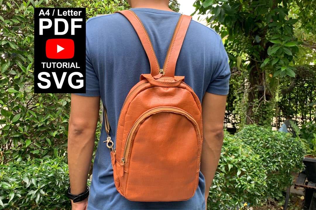 Leather Sling Bag, Backpack Pattern, 2 in 1 PDF Pattern, Lady Bag ...