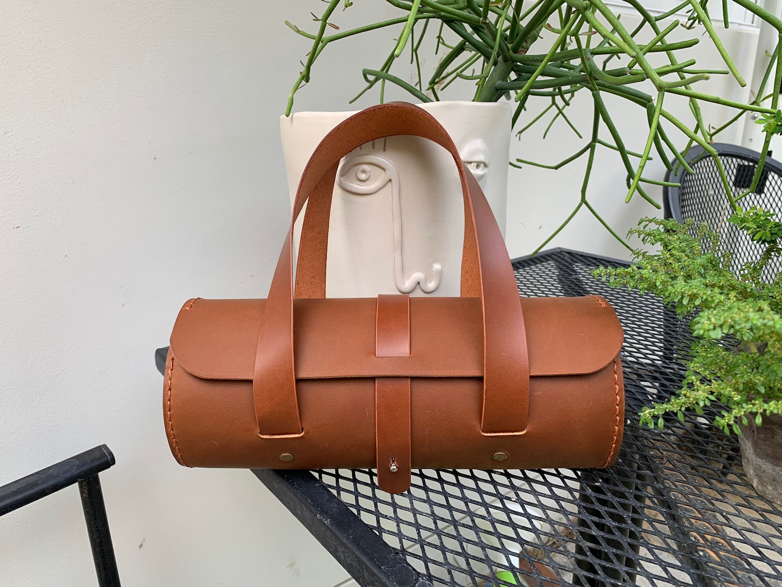 Round Leather Bag Pattern Tube Bag Handbag DIY PDF Pattern - Etsy