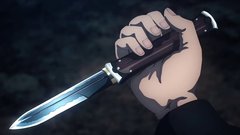 Tsukihime A Piece of Blue Glass Moon Shiki Tohno Knife Cosplay Props 3D ...