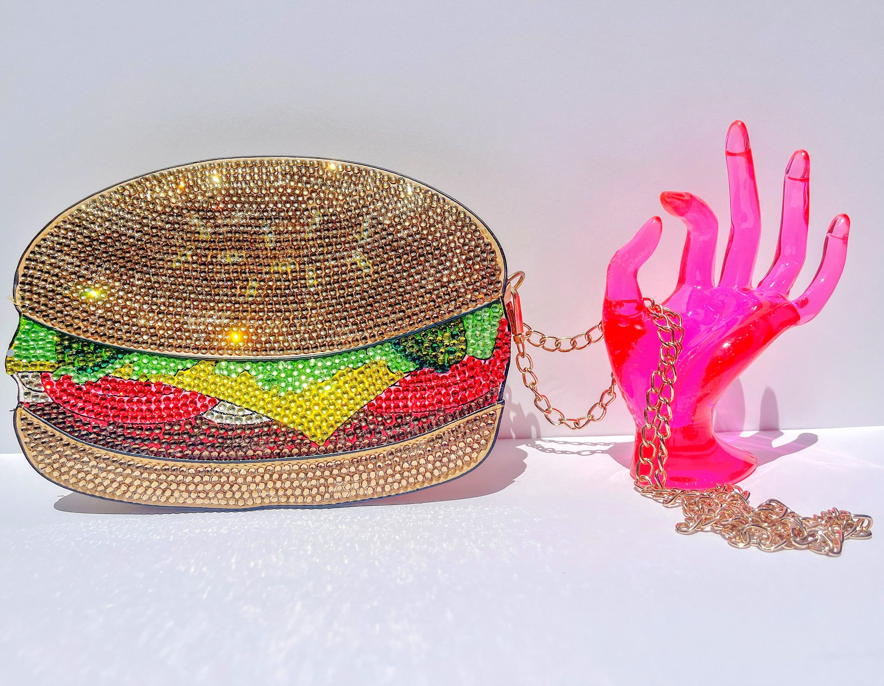 Rhinestone Cheeseburger Purse - Etsy