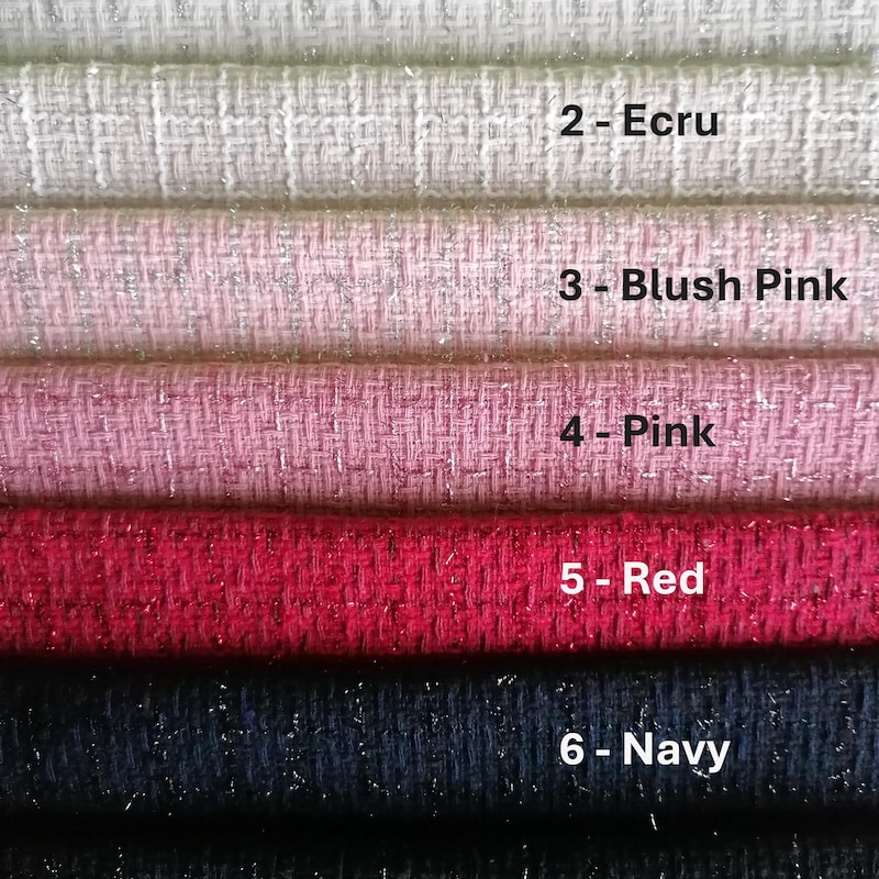 Pink Tweed Fashion Fabric - Etsy UK