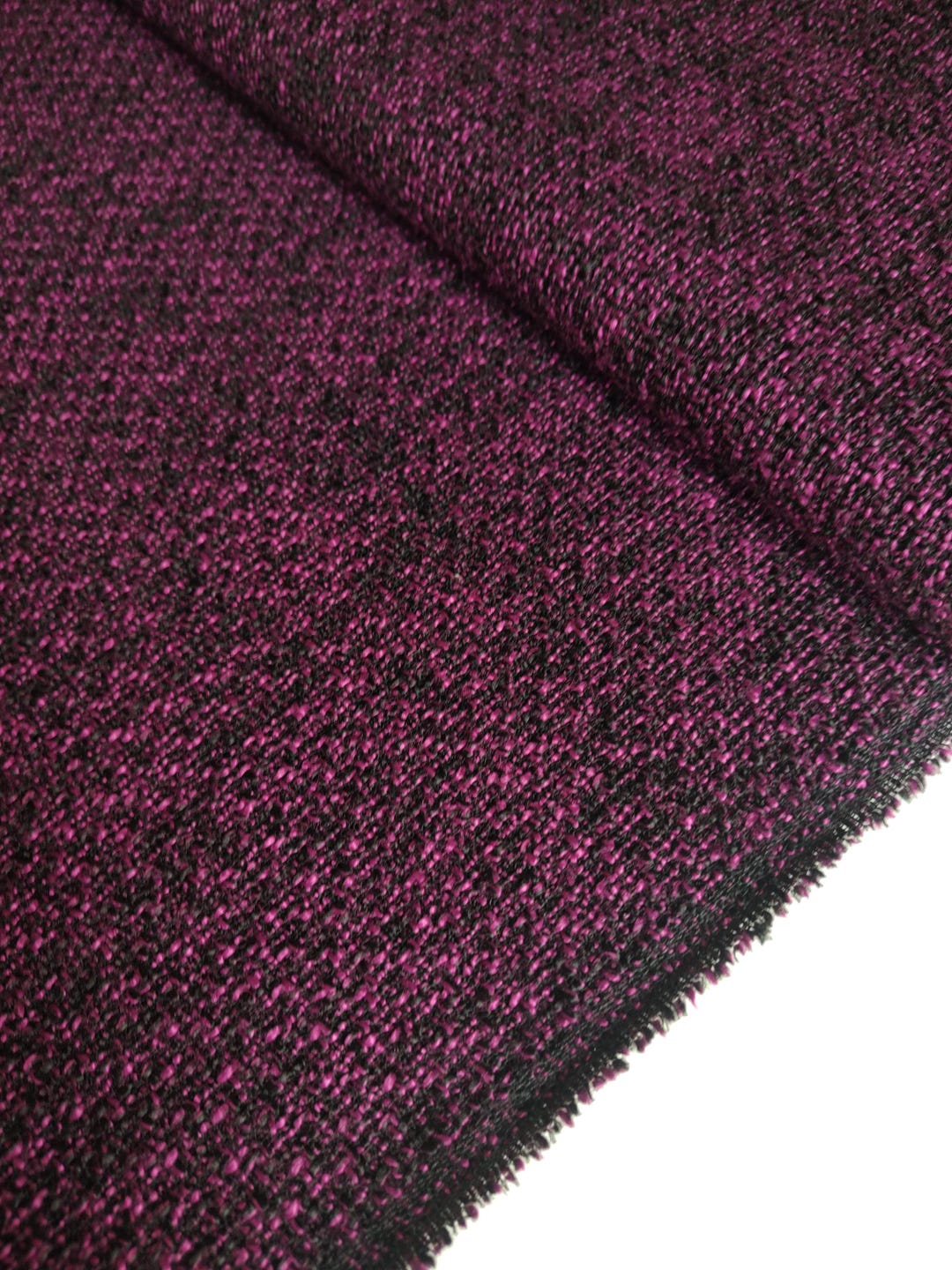 Classic Dark Pink Bouclé Fabric, Pink Tweed Fabric by the Yard - Etsy
