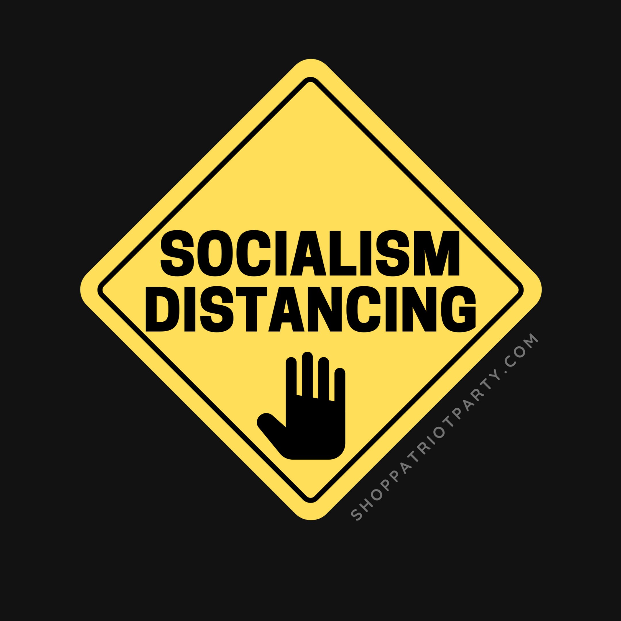 Socialism Distancing Tshirt Graphic Tee Social Distance Covid Election ...