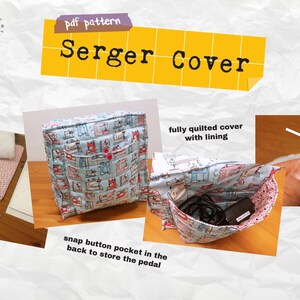 Serger Cover PDF Sewing Pattern - LARGE Size - Serger Cover Quilted ...
