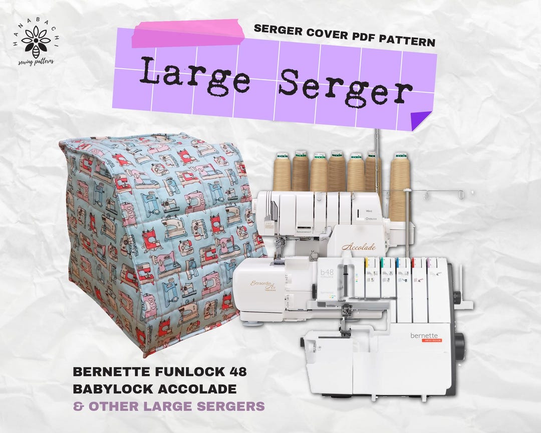Serger Cover PDF Sewing Pattern - LARGE Size - Serger Cover Quilted ...