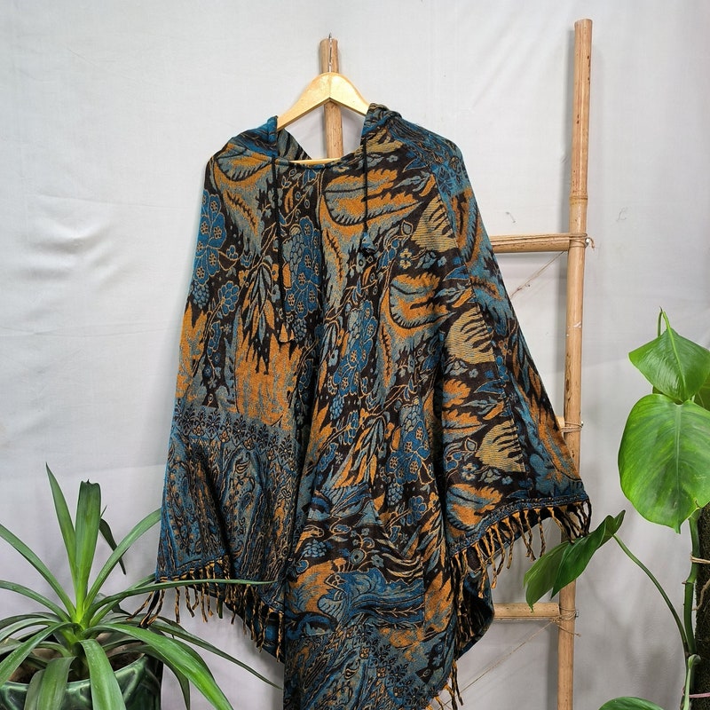 Poncho With Hood - Etsy