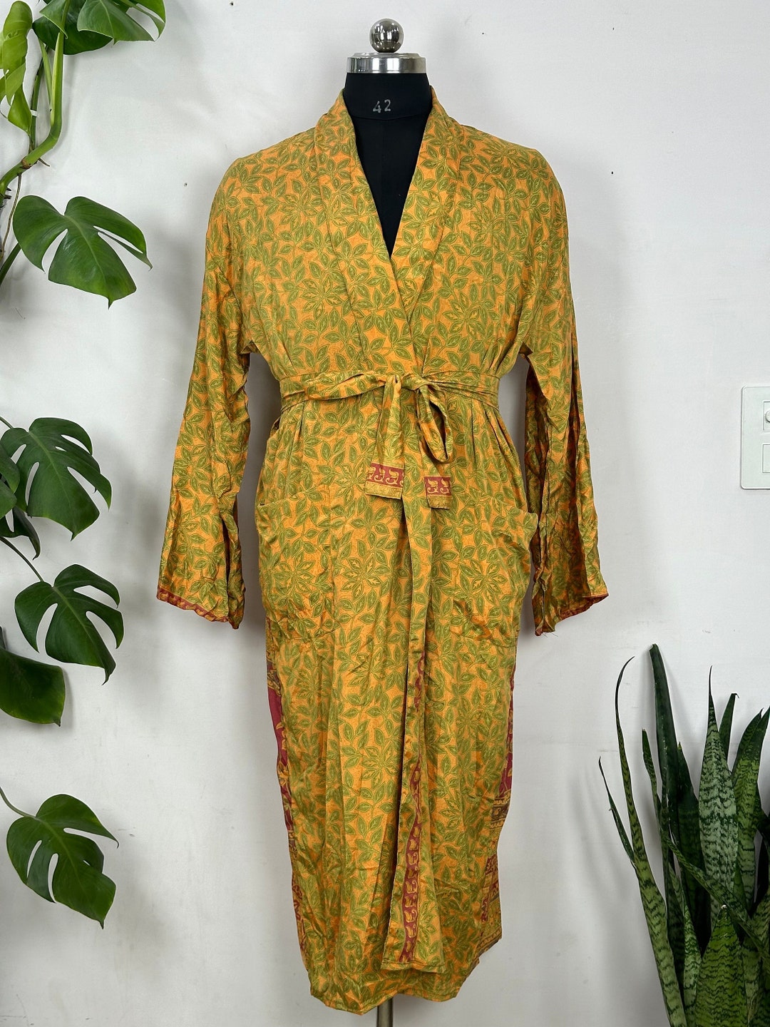 Sustainable Recycle Silk Men Robe Luxury Masculine Elegance Ultimate ...