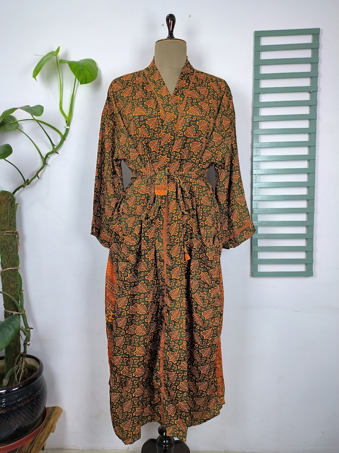 Upcycle Boho Chic Coverup Recycle Silk Sari Kimono Gorgeous Wardrobe ...