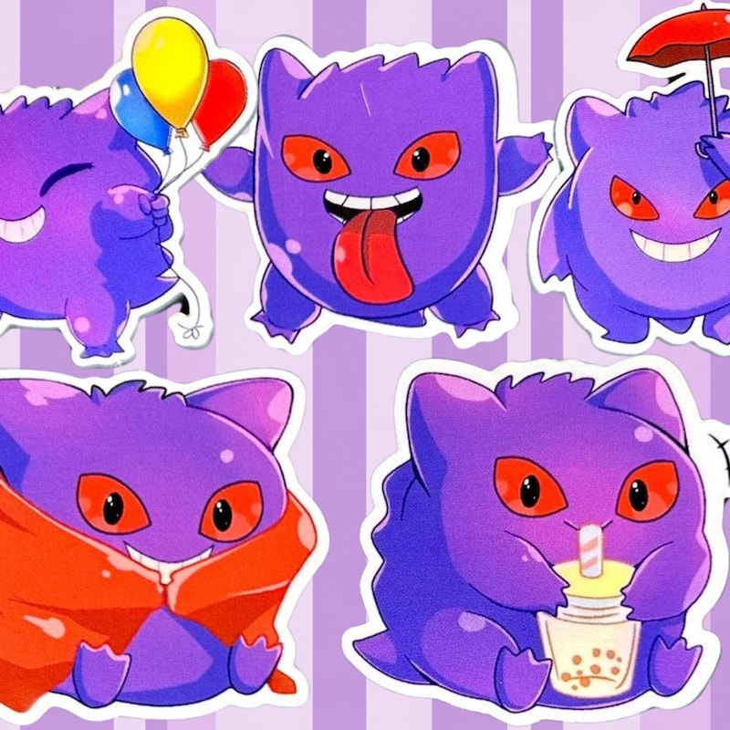 Vinyl Gengar Stickers - Etsy