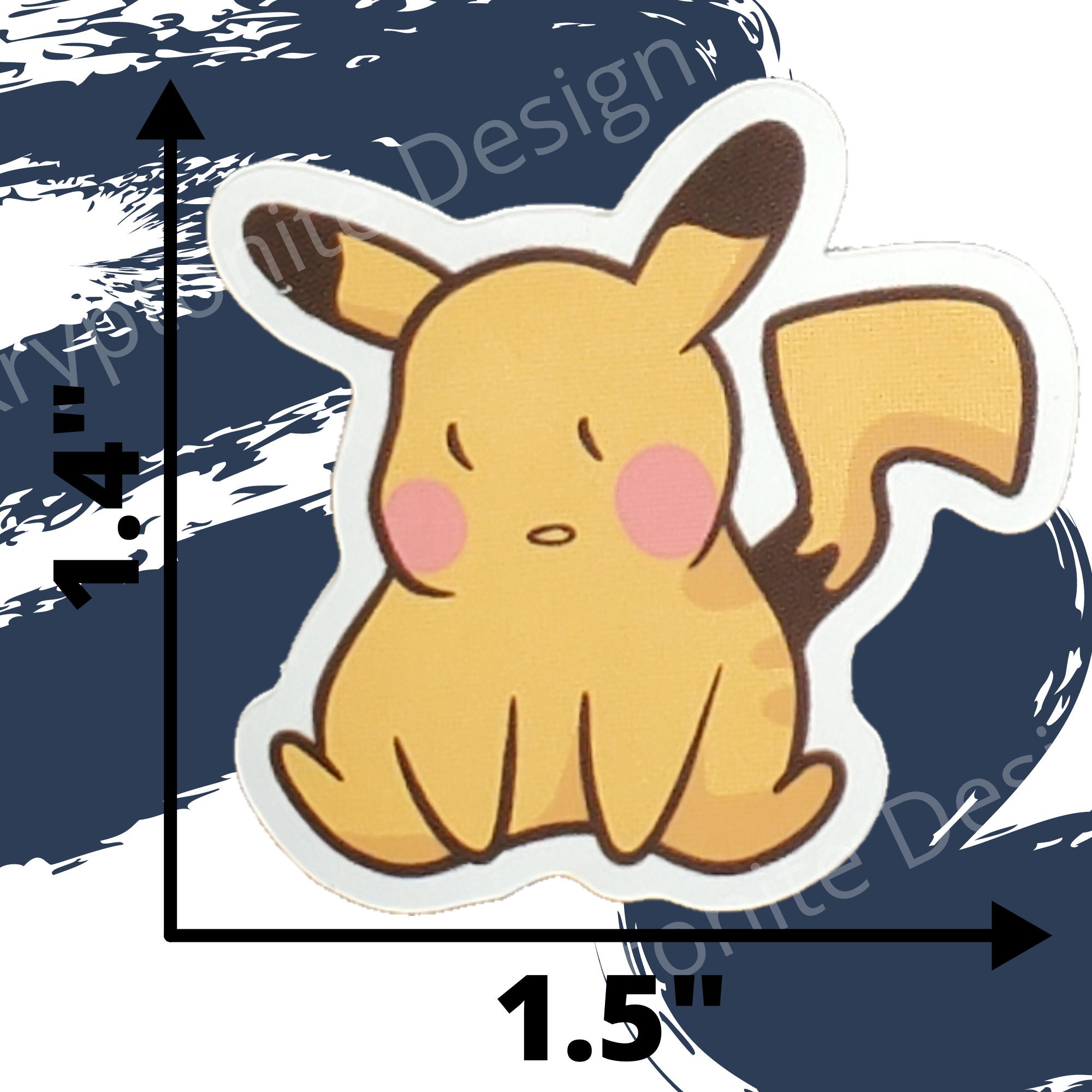 Derpy Pokemon Sticker Set Cute Pokemon Cute sticker | Etsy