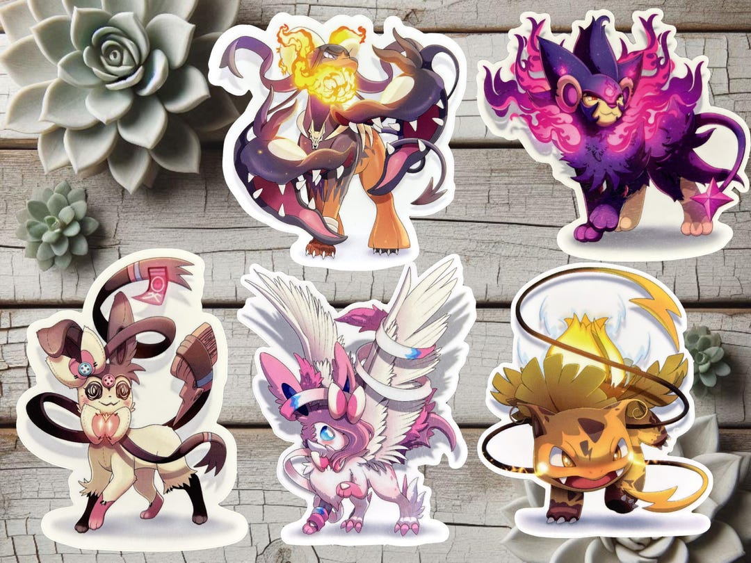 Raichu and Ivysaur Pokémon Fusion Sticker Pokémon Die-cut Vinyl Pokémon ...
