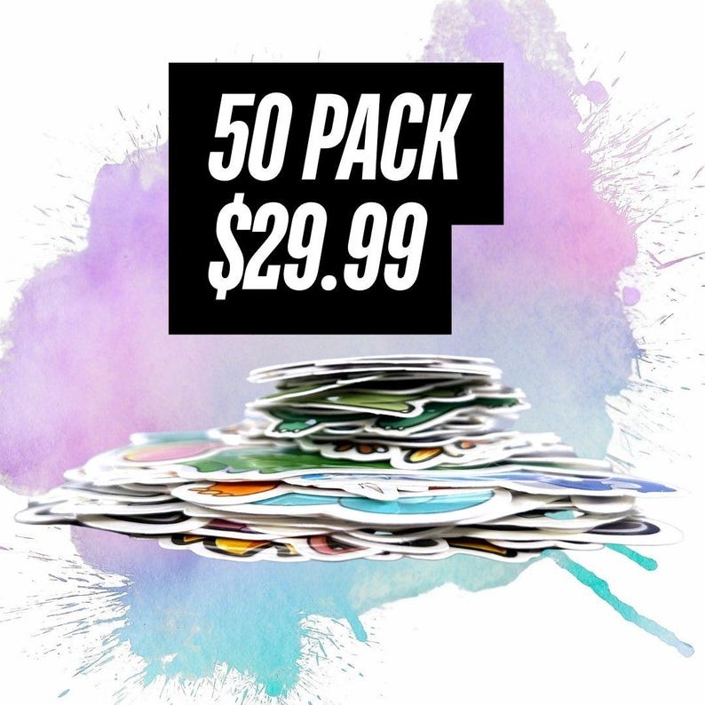 Random Pokémon Sticker Pack – Choose 25, 50, or 100 Waterproof Vinyl ...