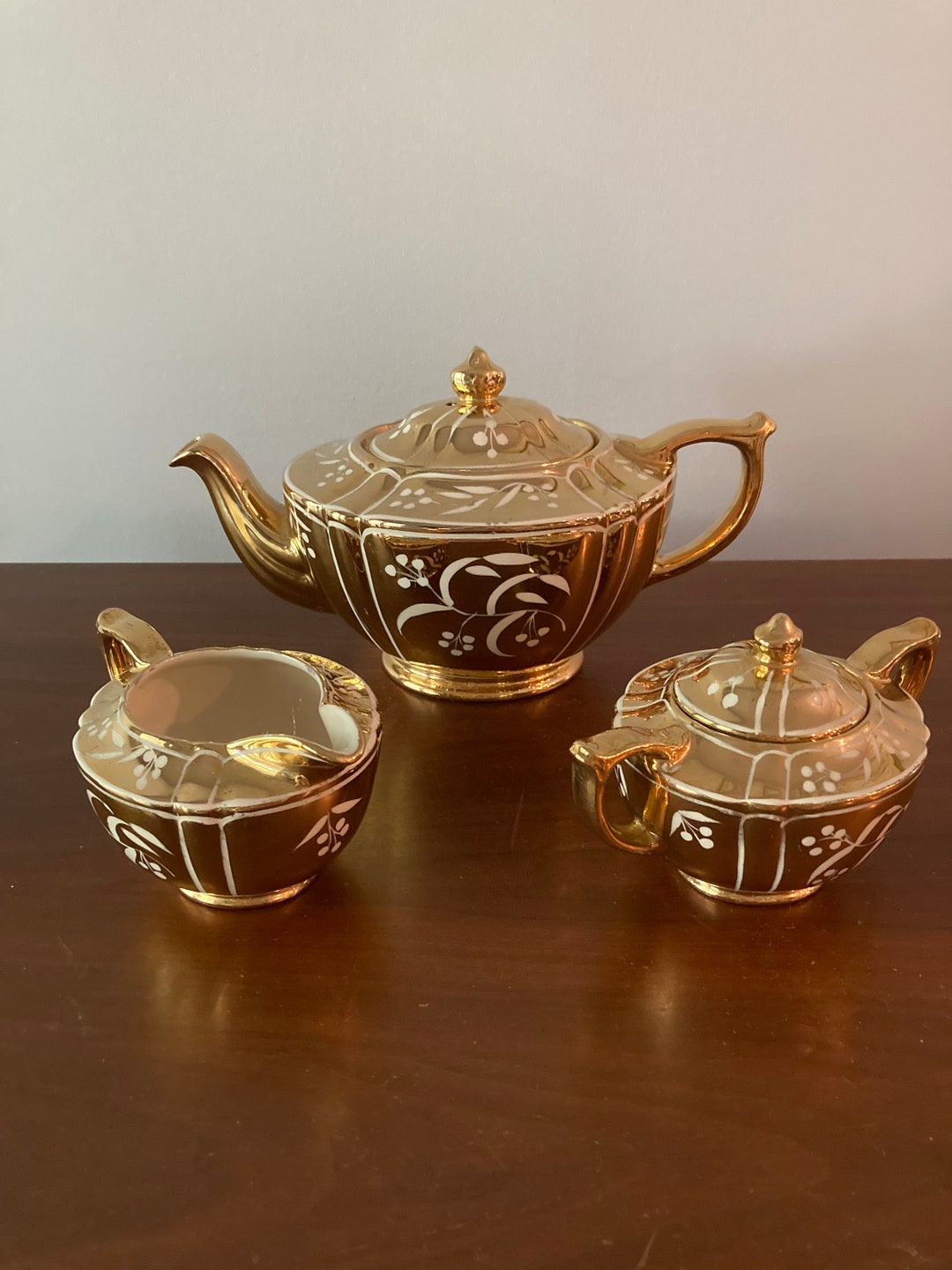 Sadler Gold Tea Set - Etsy