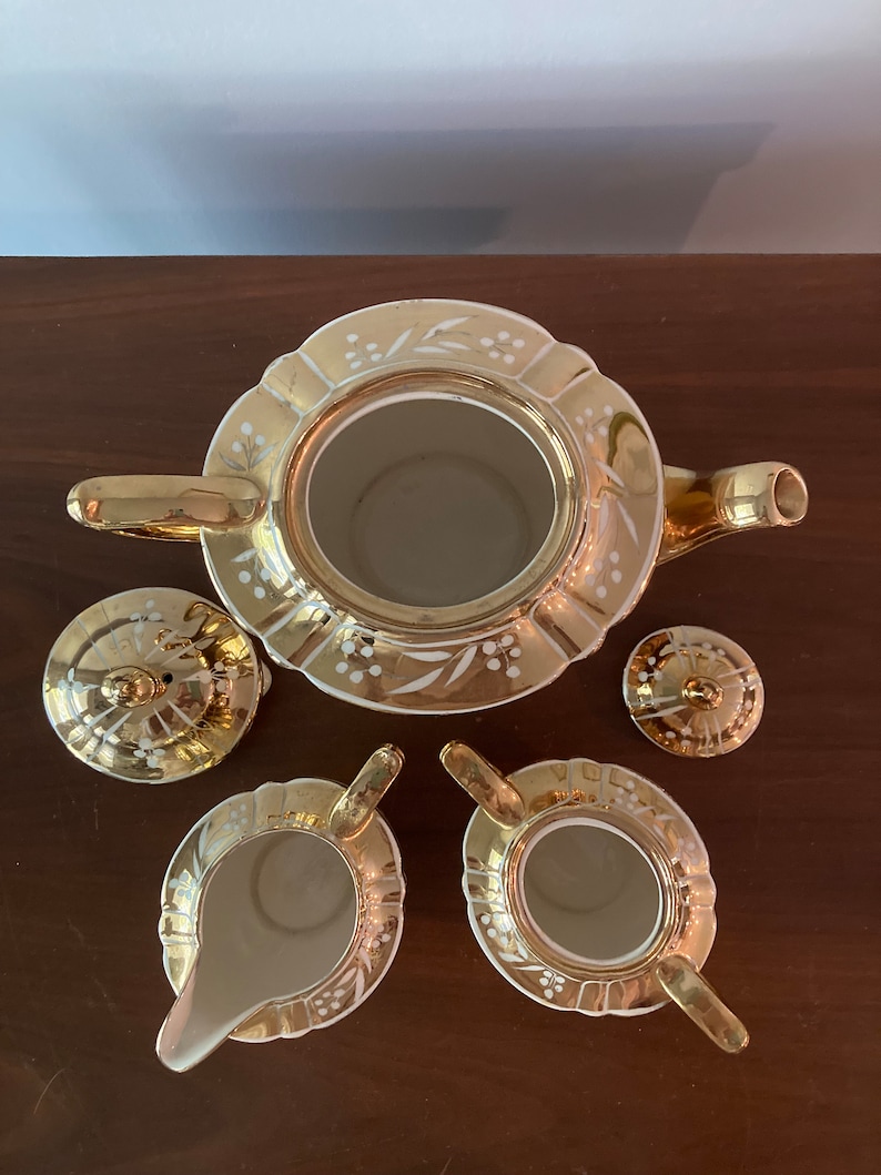 Sadler Gold Tea Set - Etsy