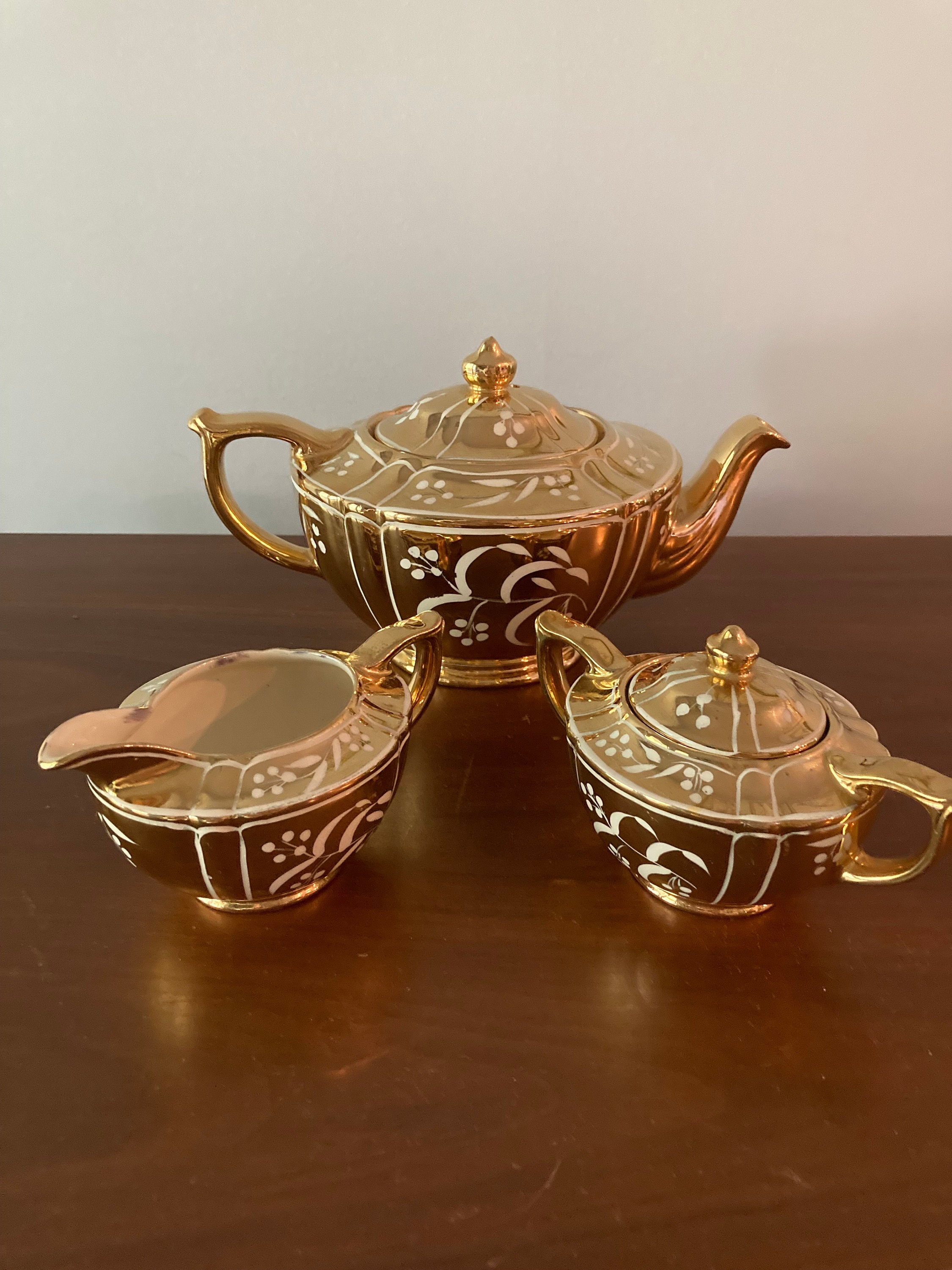 Sadler Gold Tea Set - Etsy