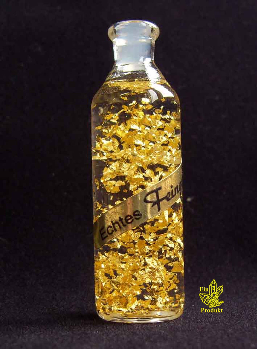 Gold Bottle, Real Gold, Decorative Bottle, Gold Flakes in Glass Bottle ...